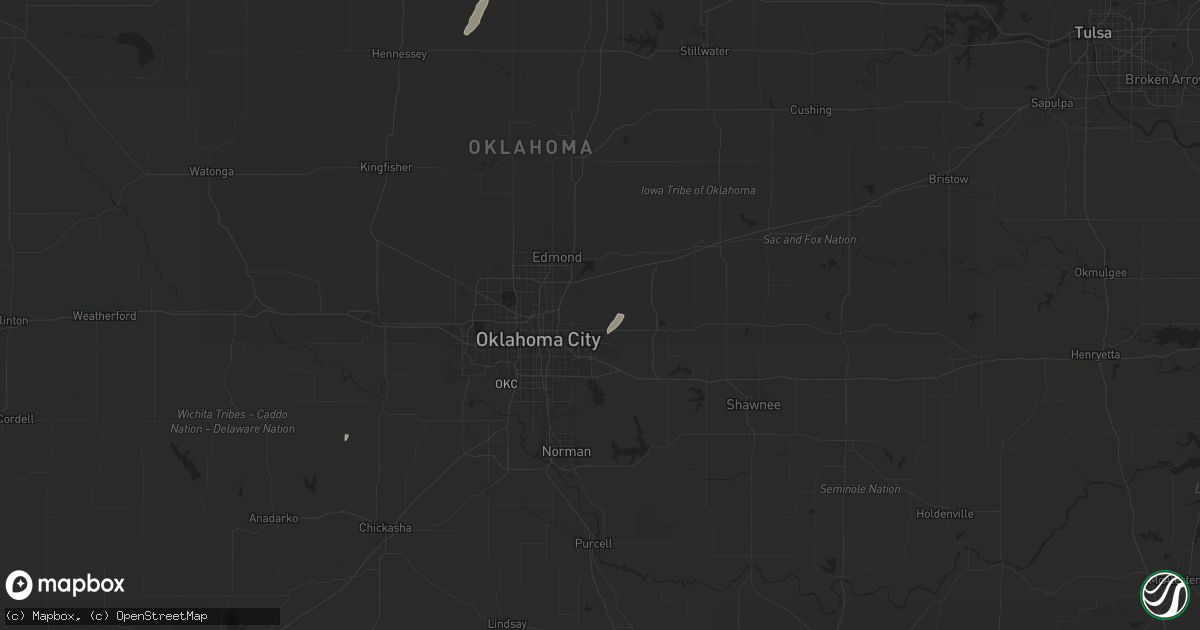 Hail Map in Spencer, OK on January 7, 2026 - HailTrace