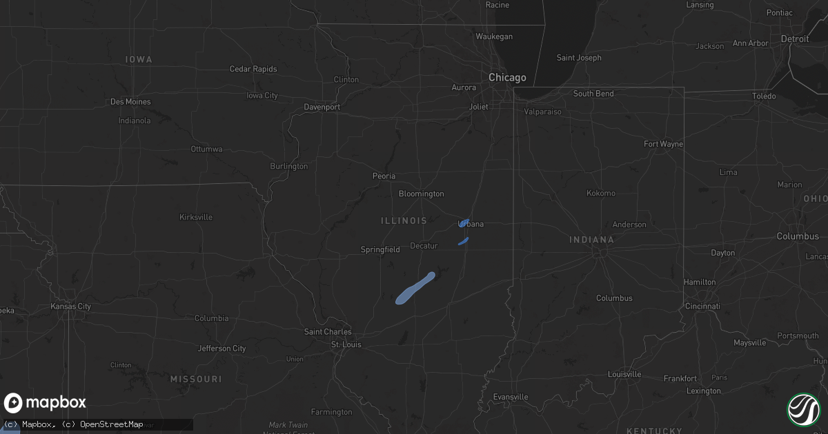 Hail Map in Illinois on January 8, 2026 - HailTrace