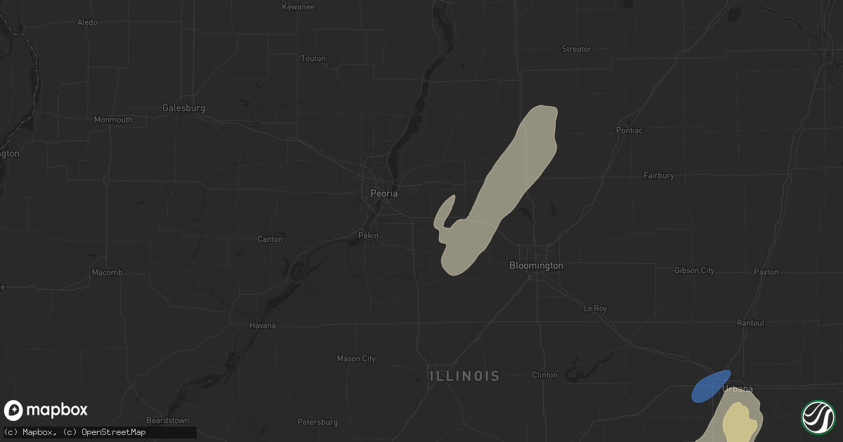 Hail Map in Morton, IL on January 8, 2026 - HailTrace