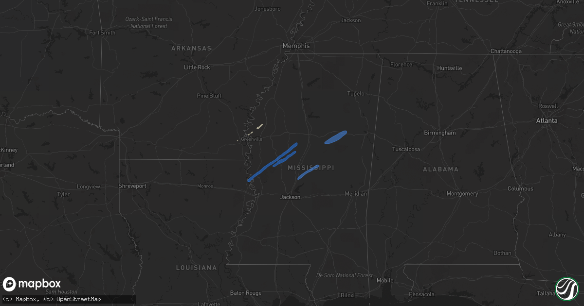 Hail Map on January 12, 2024 - HailTrace