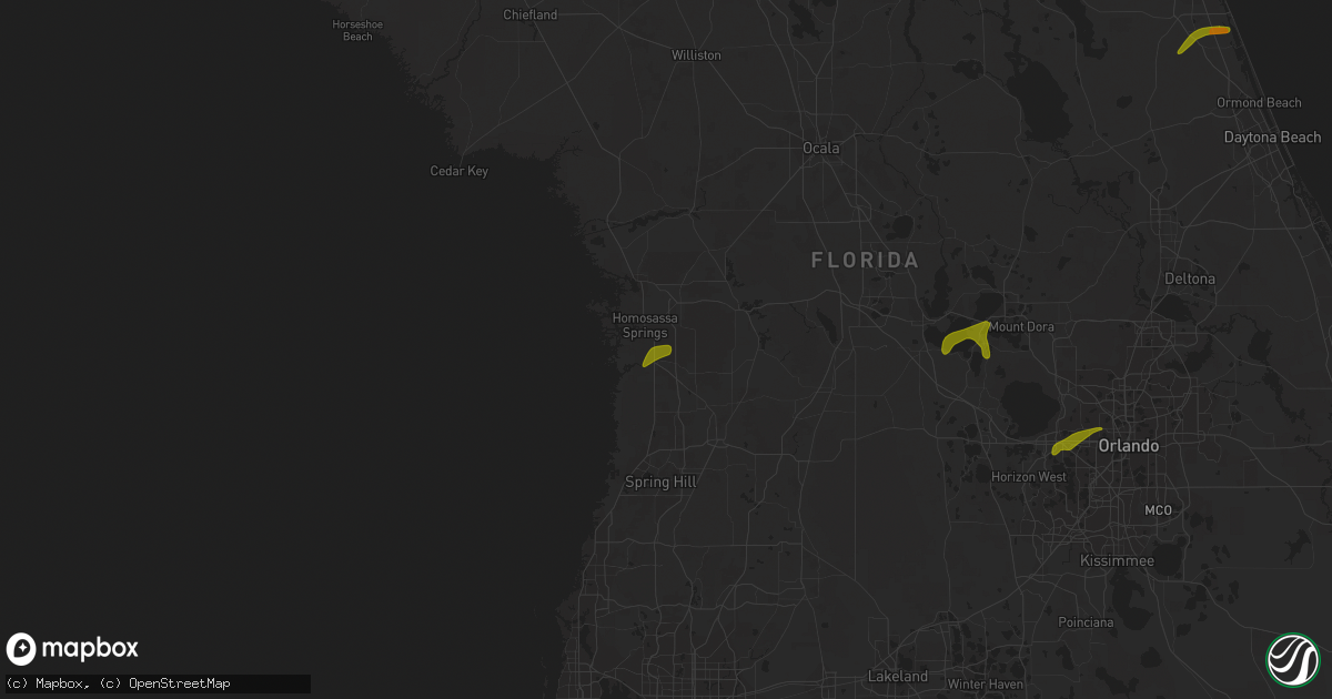 Hail Map in Homosassa, FL on February 4, 2024 - HailTrace