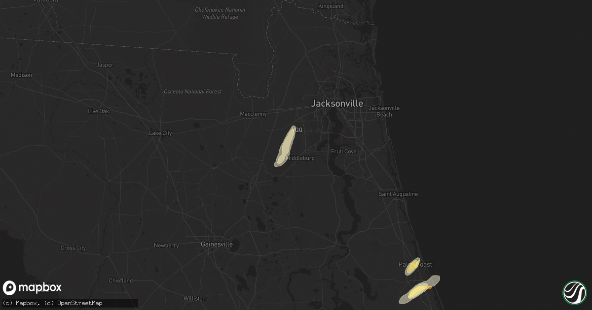 Hail Map in Middleburg, FL on February 4, 2024 - HailTrace