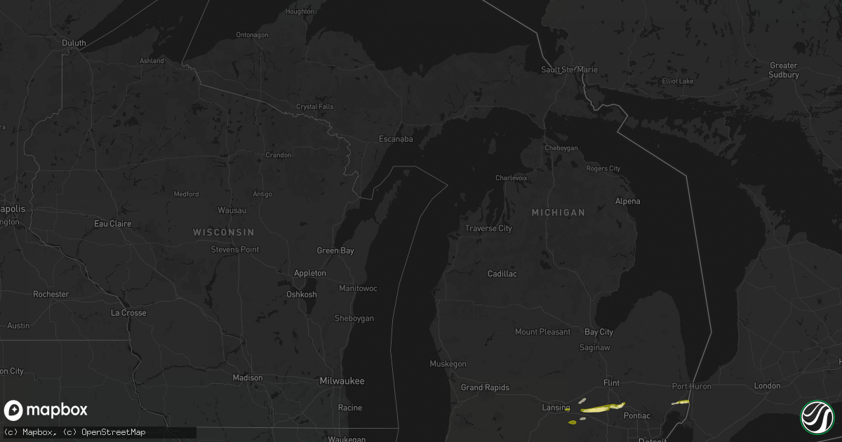 Hail Map in Michigan on February 18, 2026 - HailTrace
