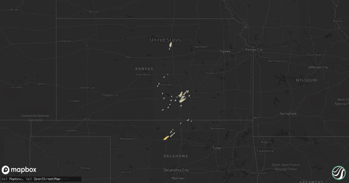 Hail Map in Kansas on February 20, 2012 - HailTrace