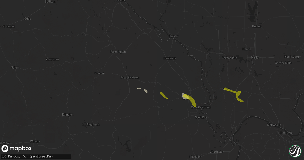 Hail Map in Patton, MO on February 22, 2024 - HailTrace