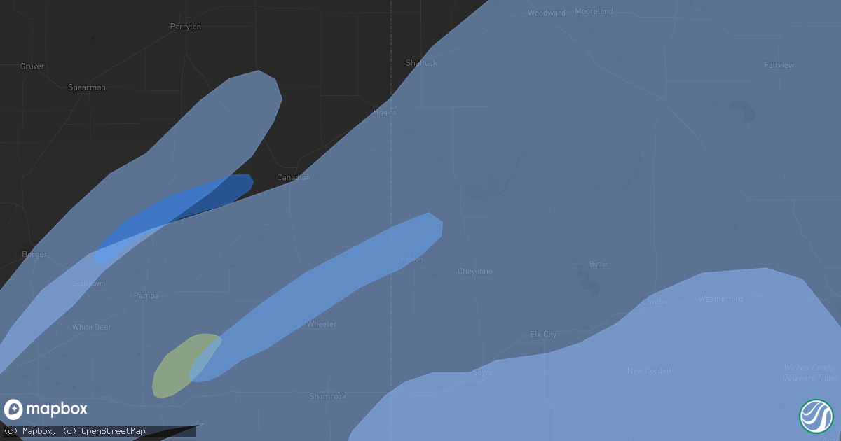 Hail Map in Altus, OK on February 26, 2023 - HailTrace