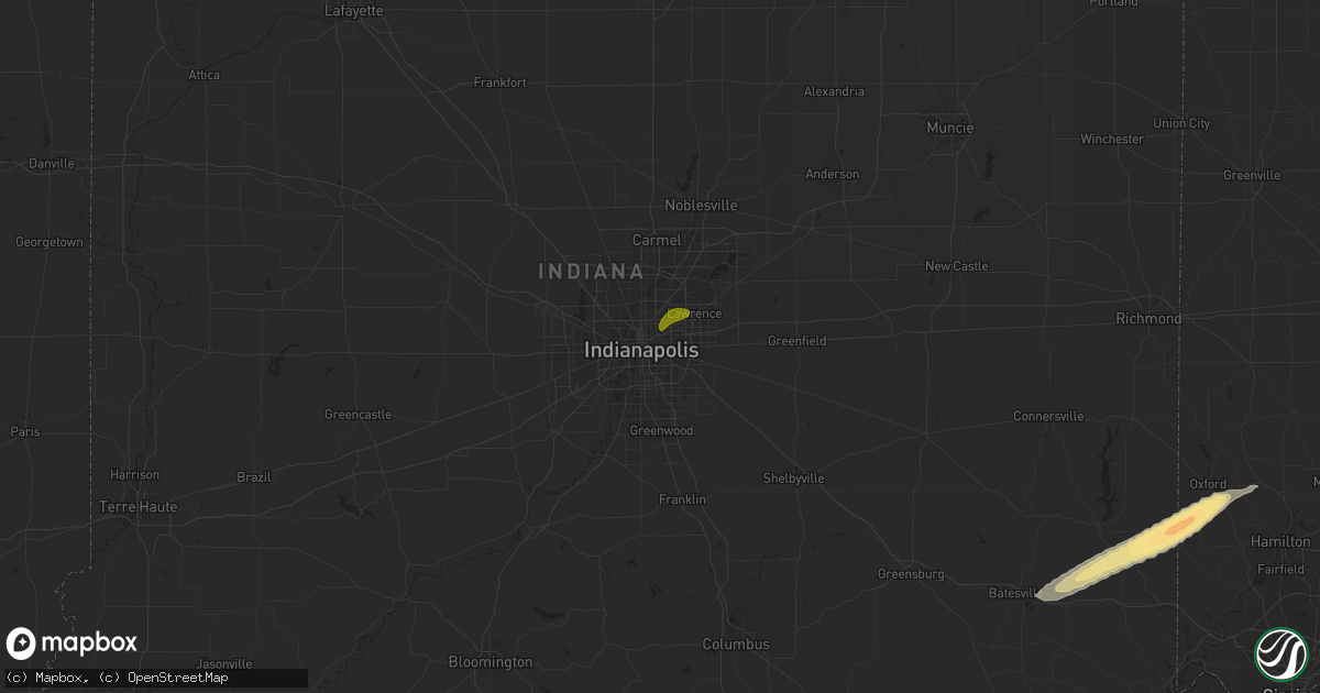 Hail Map in Indianapolis, IN on February 27, 2023 - HailTrace