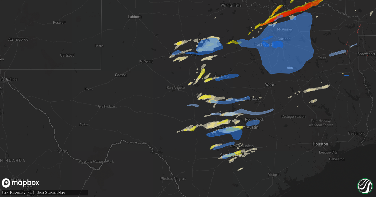 Hail Map in Texas on March 2, 2023 - HailTrace