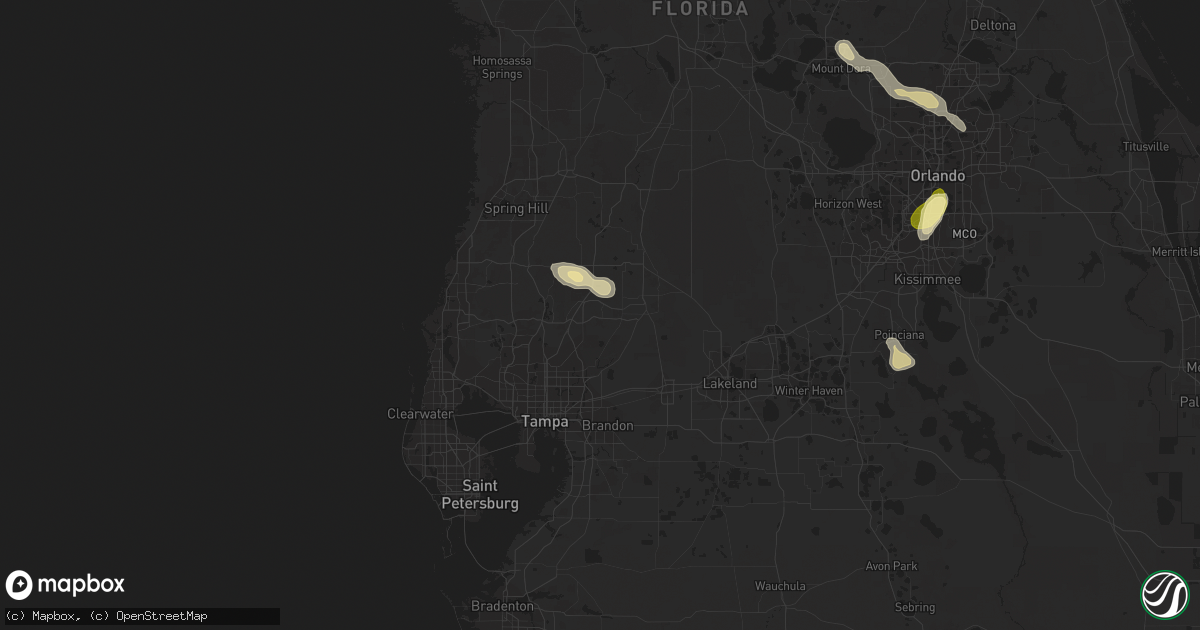 Hail Map in Wesley Chapel, FL on March 3, 2024 - HailTrace