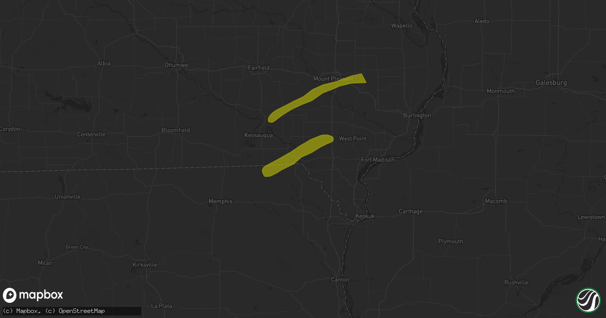 Hail Map in Farmington, IA on March 4, 2024 - HailTrace