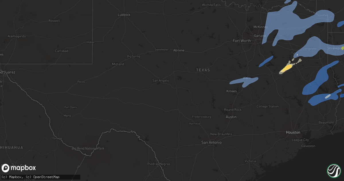 Hail Map in Texas on March 4, 2025 - HailTrace