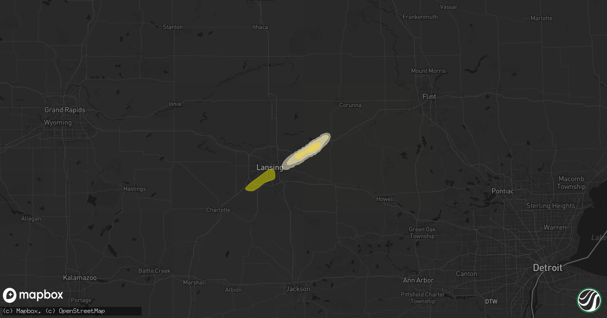 Hail Map in Haslett, MI on March 6, 2026 - HailTrace
