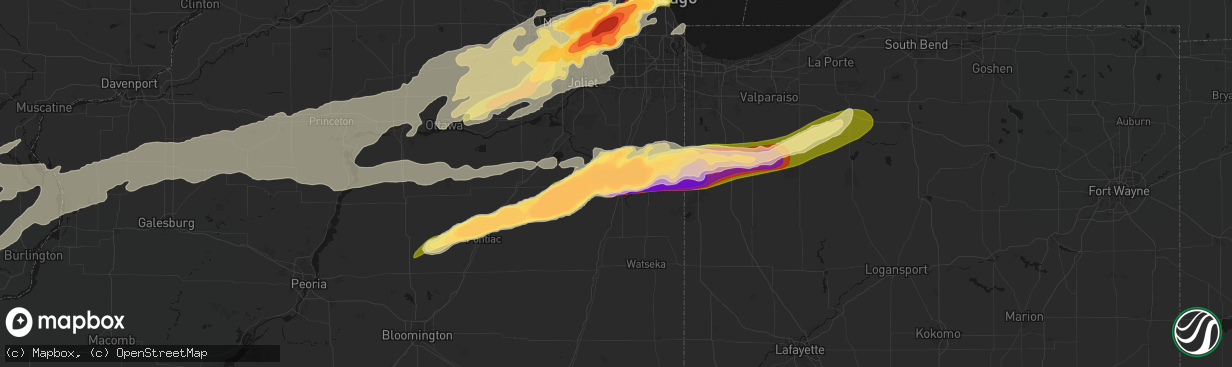 Hail Map in Kankakee, IL on March 10, 2026 - HailTrace