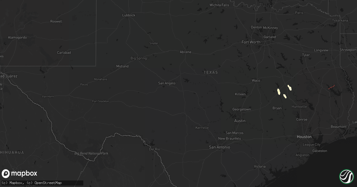 Hail Map in Texas on March 11, 2026 - HailTrace