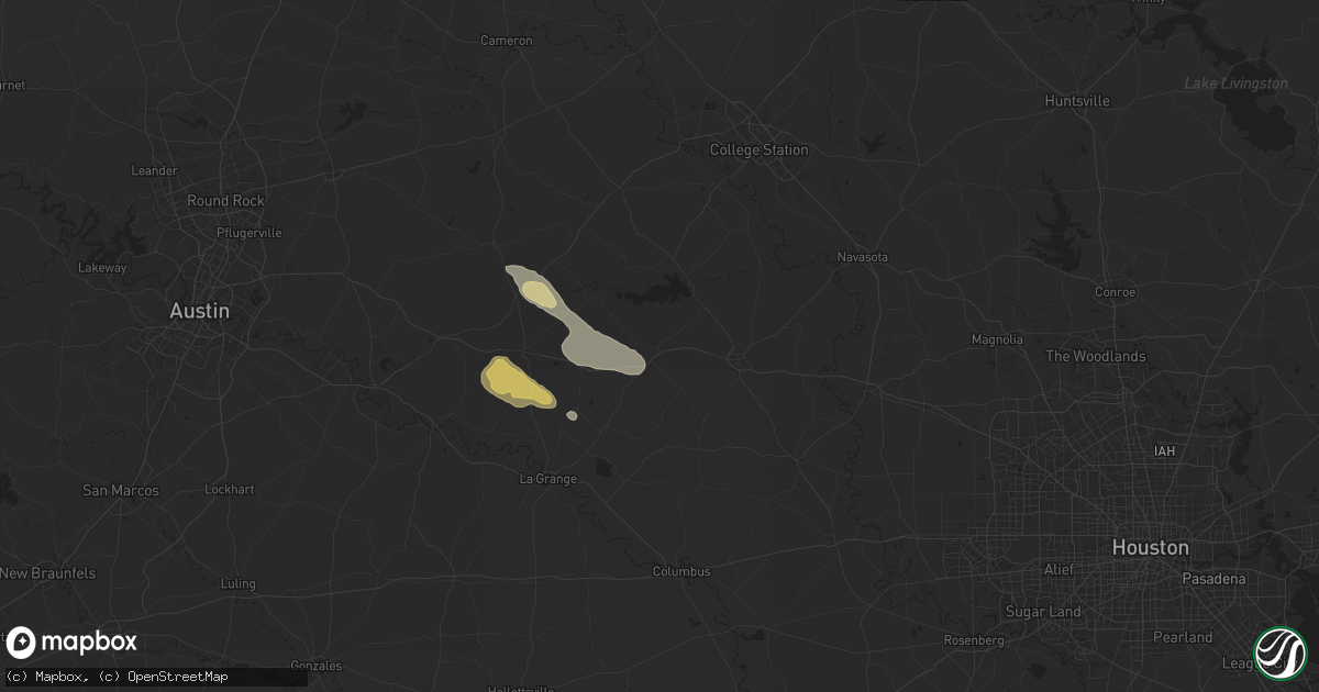 Hail Map in Burton, TX on March 12, 2025 - HailTrace