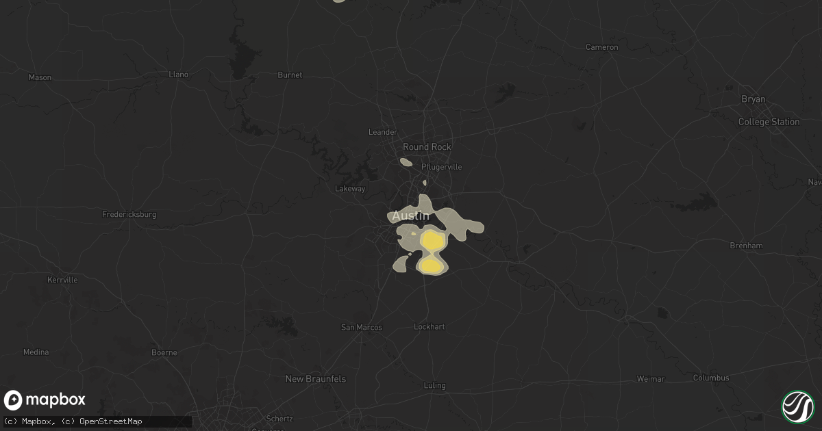 Hail Map in Austin, TX on March 16, 2023 - HailTrace