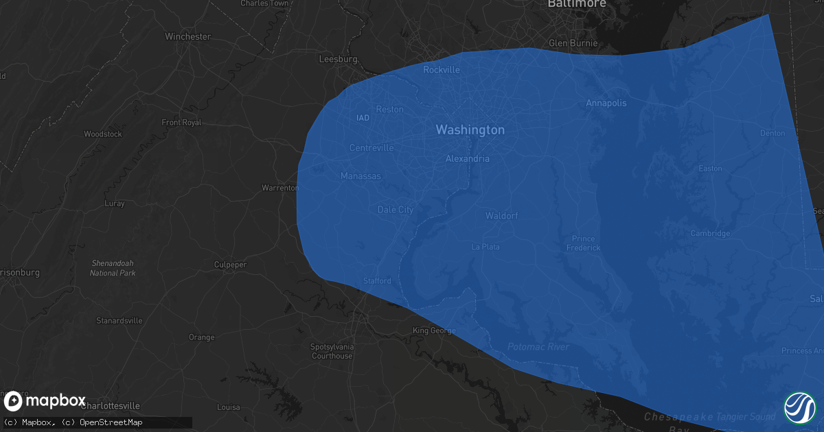 Hail Map in Woodbridge, VA on March 16, 2026 - HailTrace