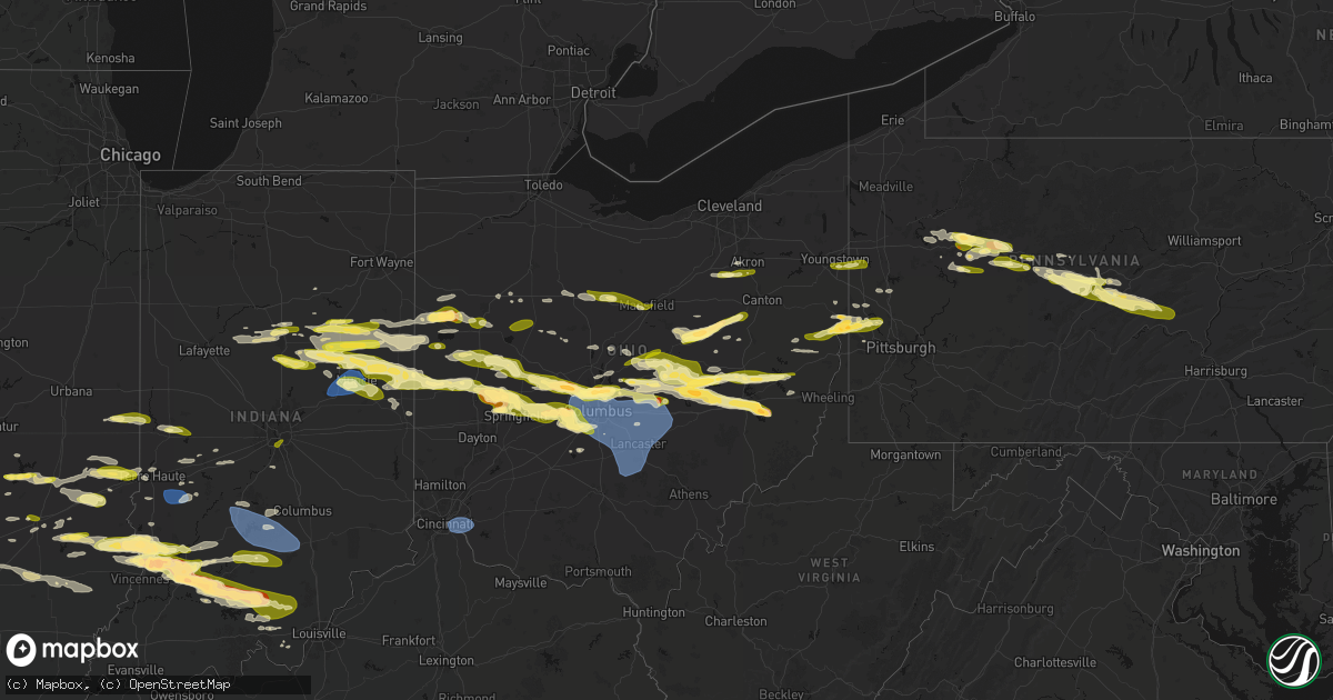 Hail Map in Ohio on March 22, 2026 - HailTrace