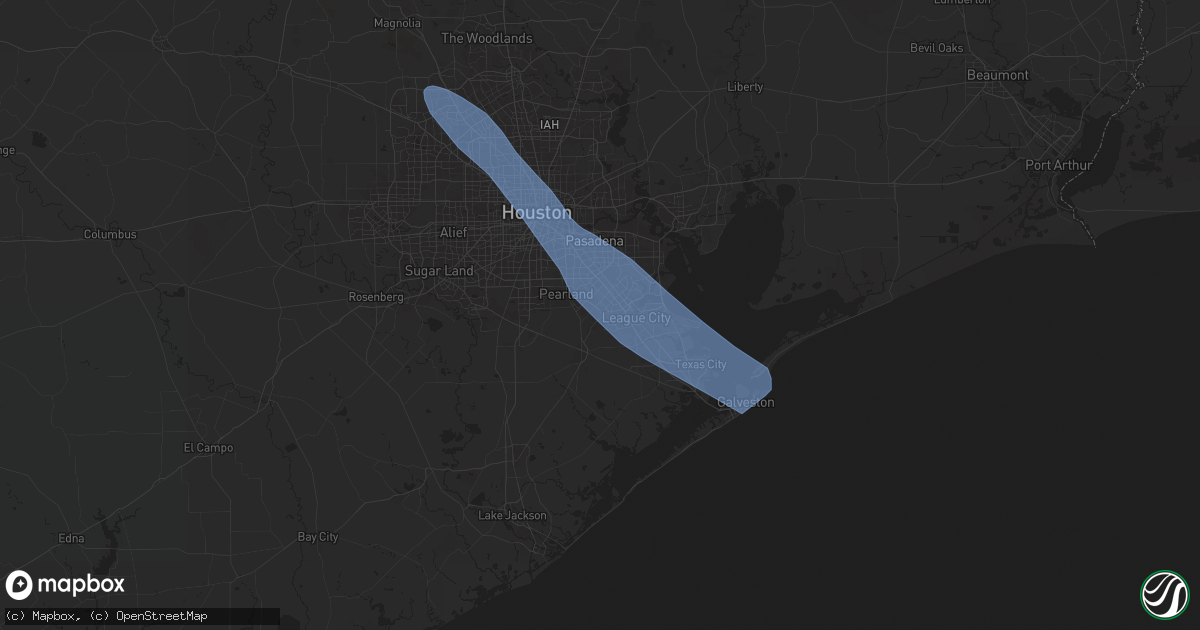 Hail Map in Friendswood, TX on March 23, 2025 - HailTrace