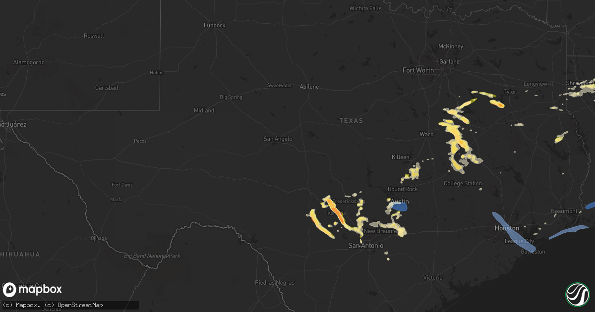 Hail Map in Texas on March 23, 2025 - HailTrace