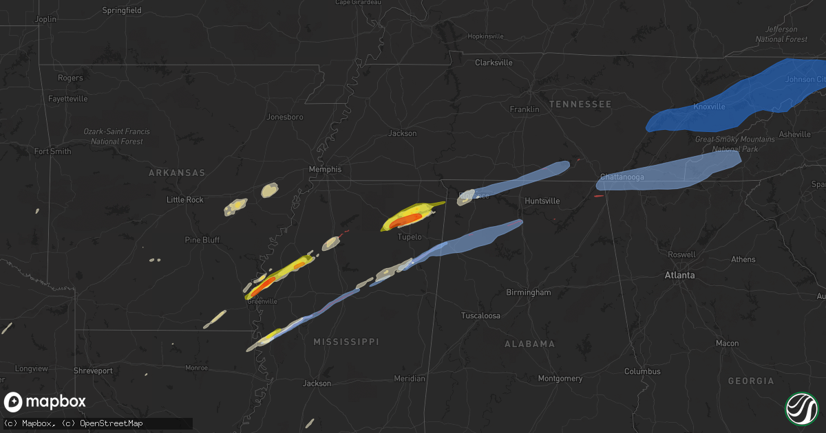 Hail Map on March 24, 2023 - HailTrace