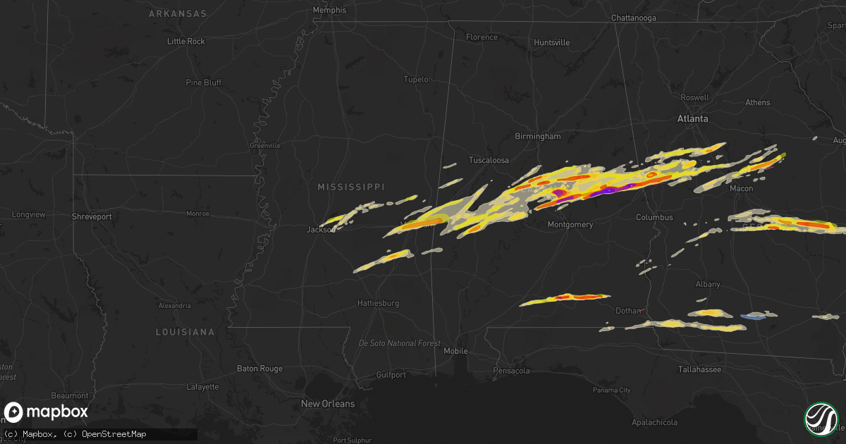 Hail Map on March 25, 2023 - HailTrace