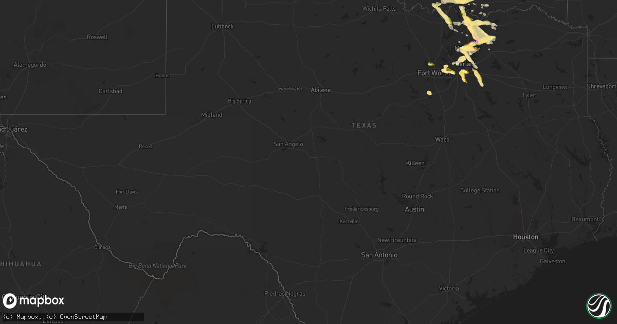 Hail Map in Texas on March 25, 2025 - HailTrace