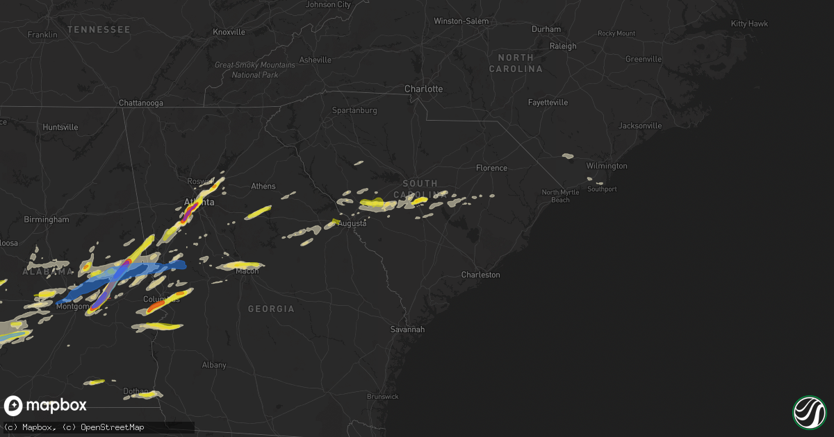 Hail Map in South Carolina on March 26, 2023 - HailTrace