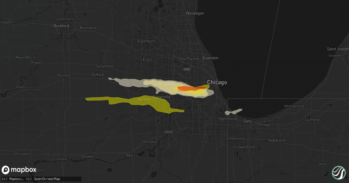 Hail Map in Downers Grove, IL on March 30, 2026 - HailTrace