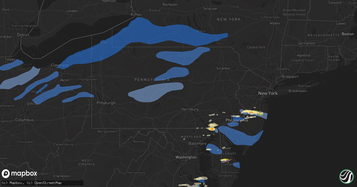 Hail Map in Pennsylvania on April 1, 2023 - HailTrace