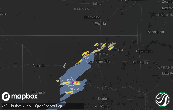 Hail Map in Minco, OK on April 1, 2026 - HailTrace