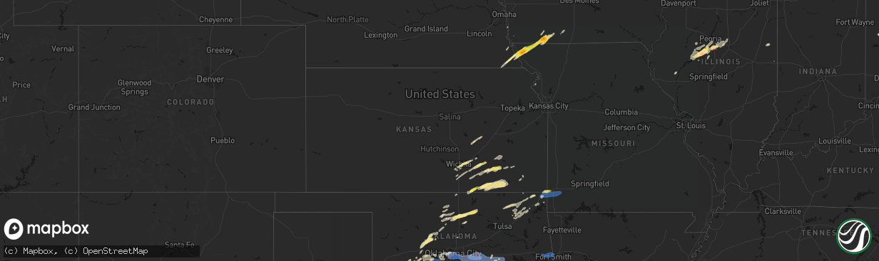 Hail Map in Kansas on April 3, 2026 - HailTrace