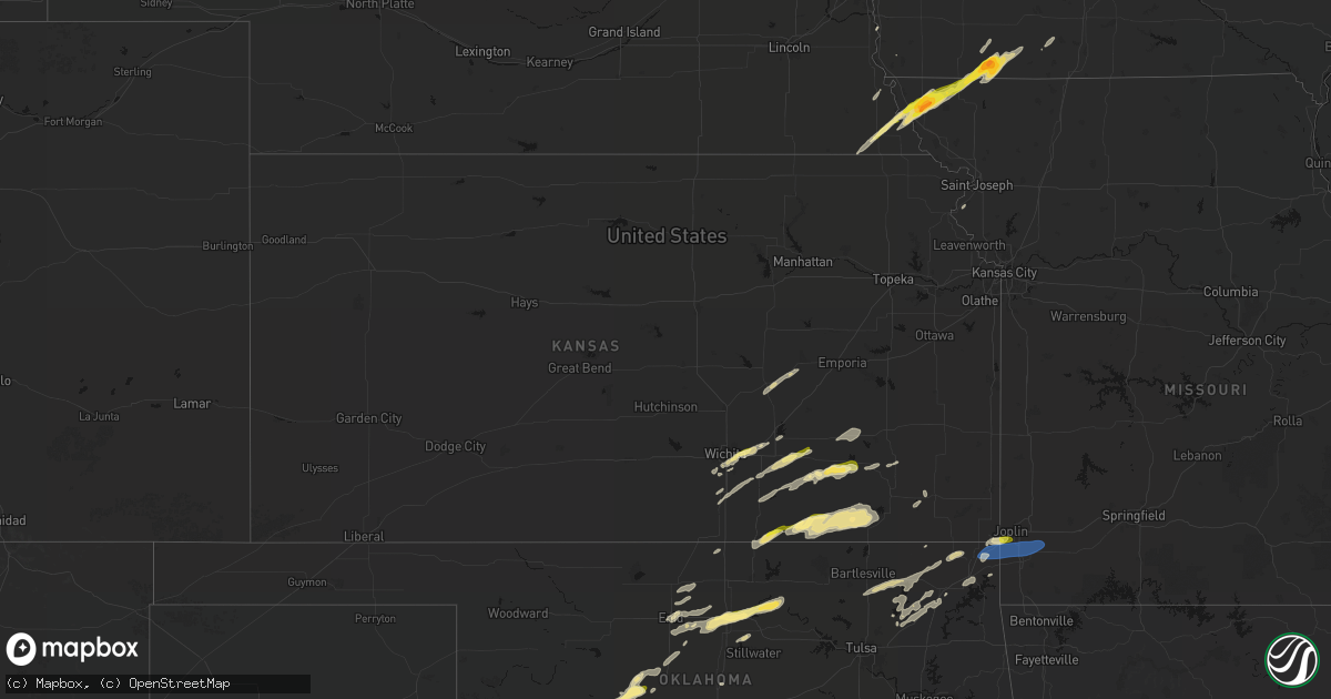 Hail Map in Kansas on April 3, 2026 - HailTrace