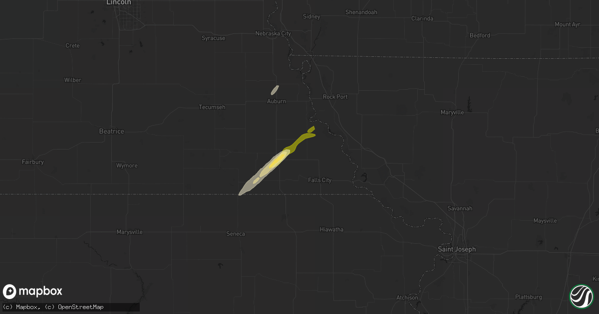 Hail Map in Verdon, NE on April 3, 2026 - HailTrace