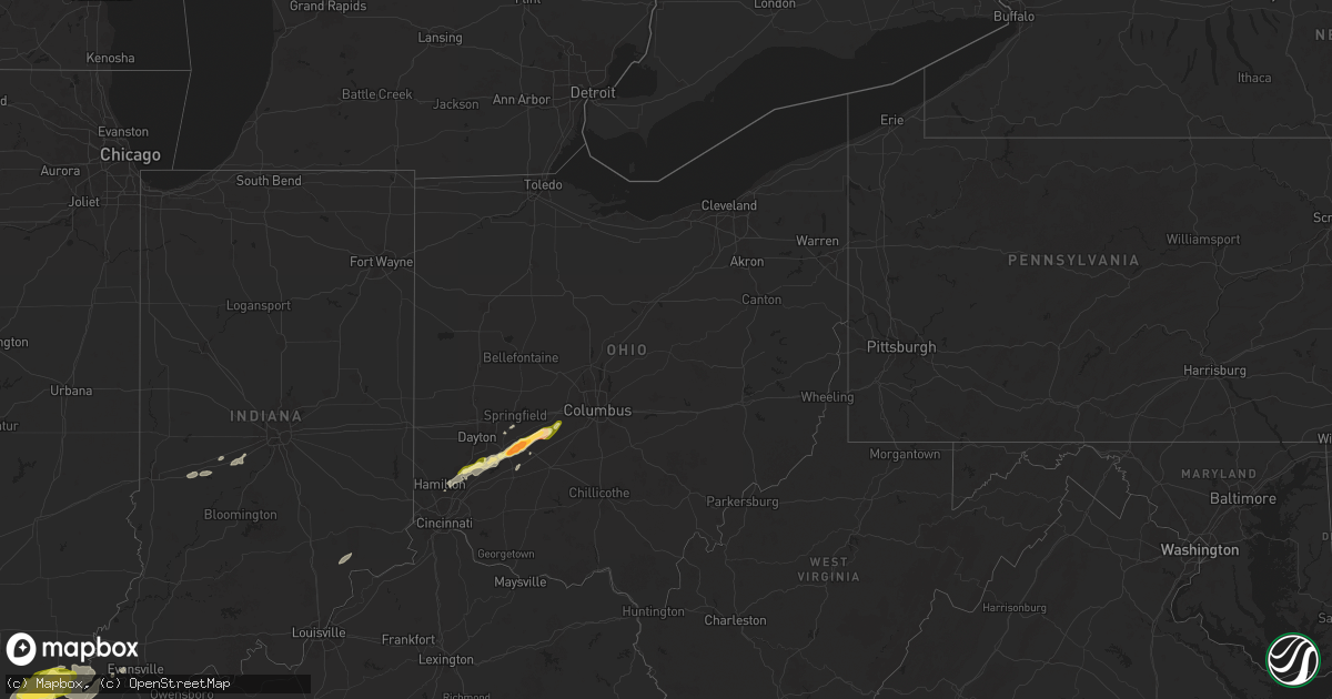 Hail Map in Ohio on April 4, 2025 - HailTrace