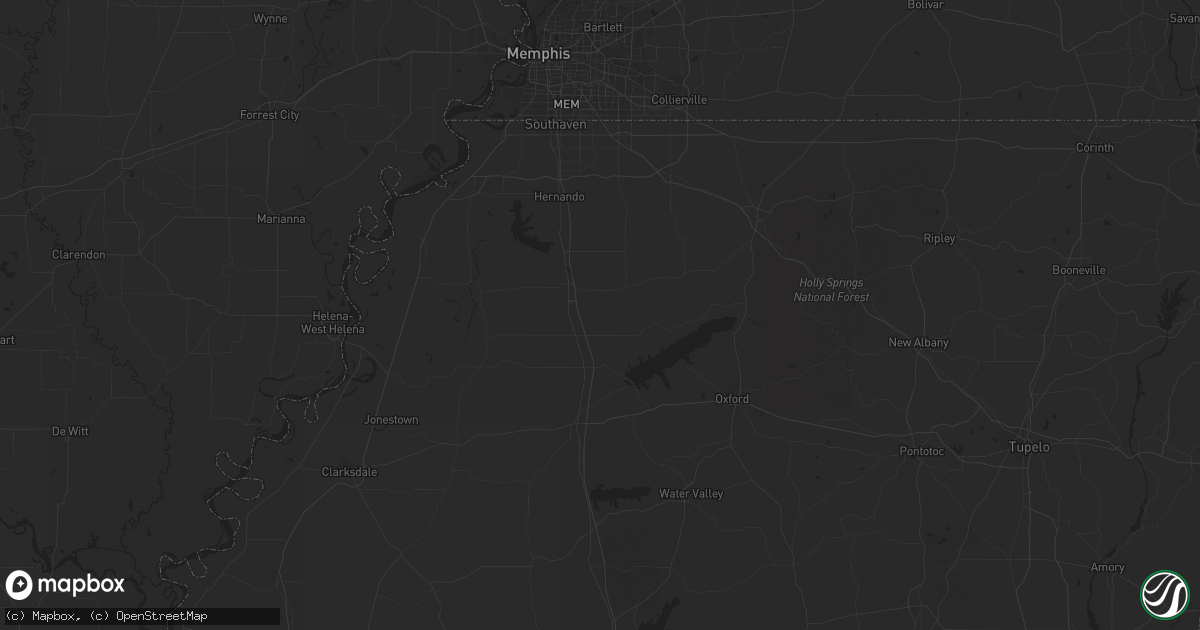 Hail Map in Alma, AR on April 15, 2023 - HailTrace