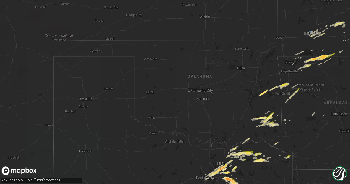 Hail Map in Oklahoma on April 20, 2023 - HailTrace