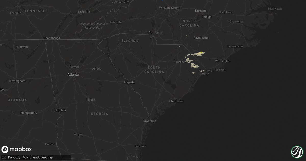Hail Map in South Carolina on April 22, 2023 - HailTrace