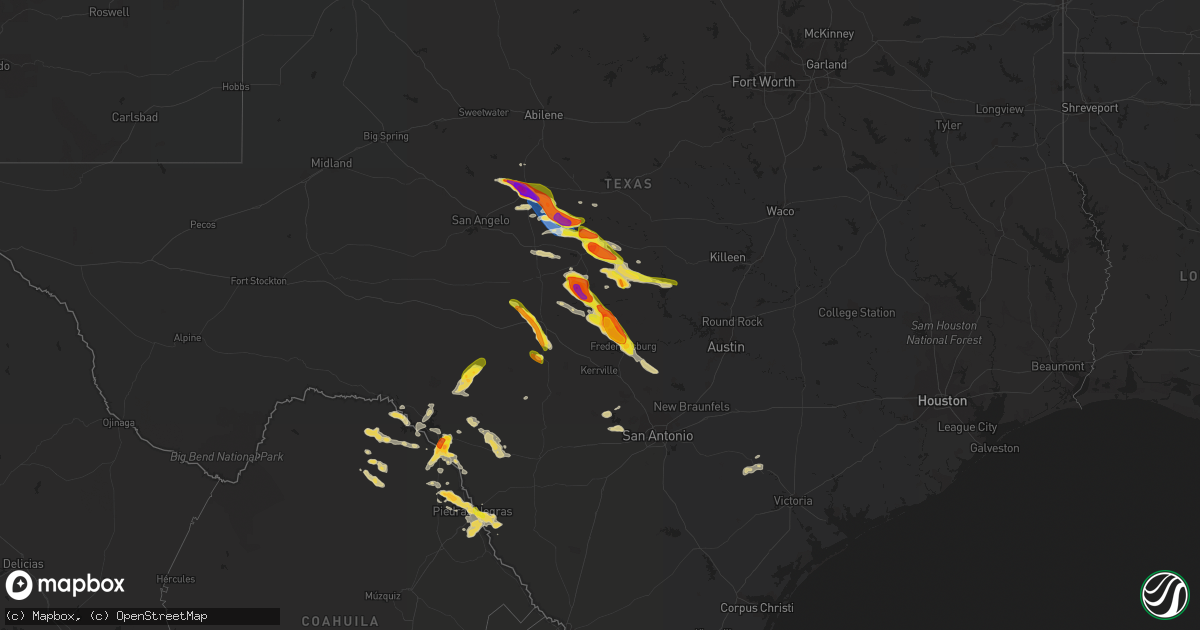 Hail Map on April 22, 2023 - HailTrace