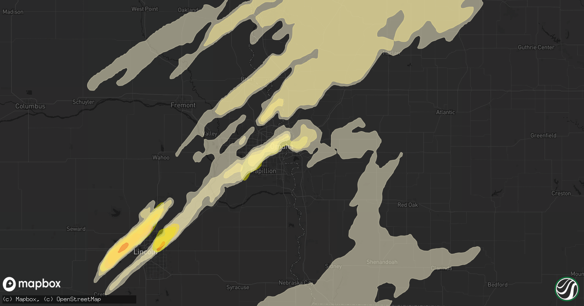 Hail Map in Council Bluffs, IA on April 23, 2026 - HailTrace