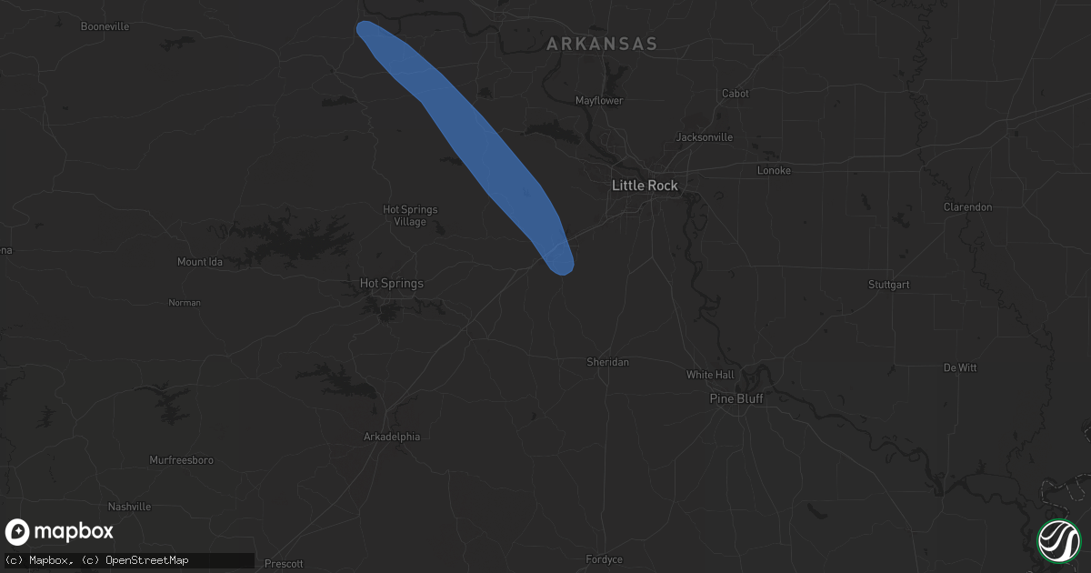 Hail Map in Benton, AR on April 25, 2024 - HailTrace