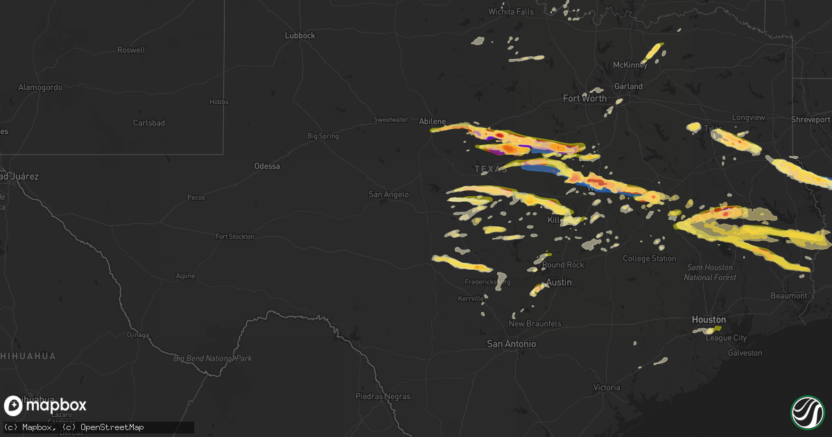 Hail Map in Texas on April 26, 2023 - HailTrace