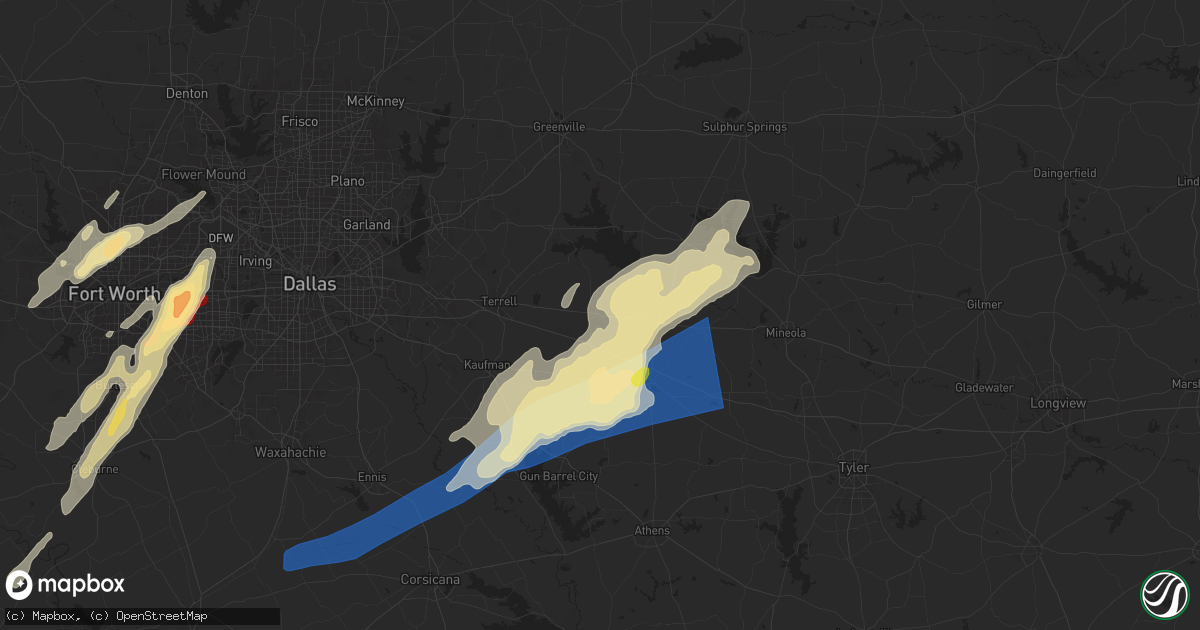 Hail Map in Wills Point, TX on April 26, 2024 - HailTrace