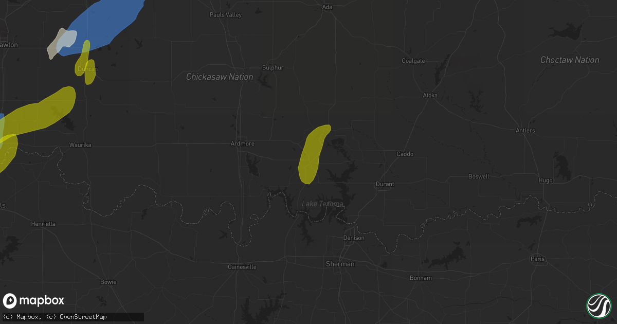 Hail Map in Madill, OK on April 27, 2024 - HailTrace