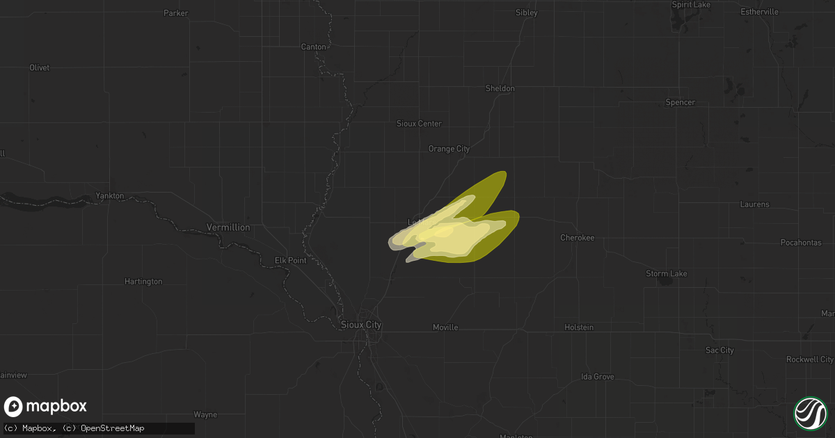 Hail Map in Le Mars, IA on April 28, 2025 - HailTrace