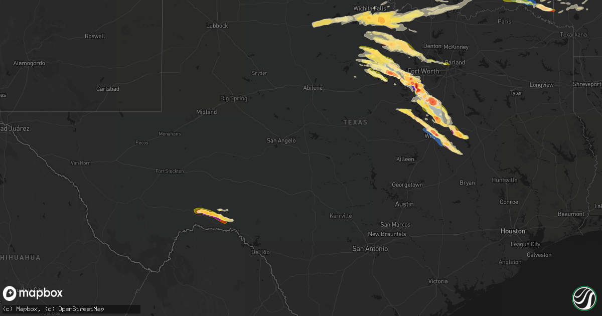 Hail Map in Texas on April 28, 2026 - HailTrace