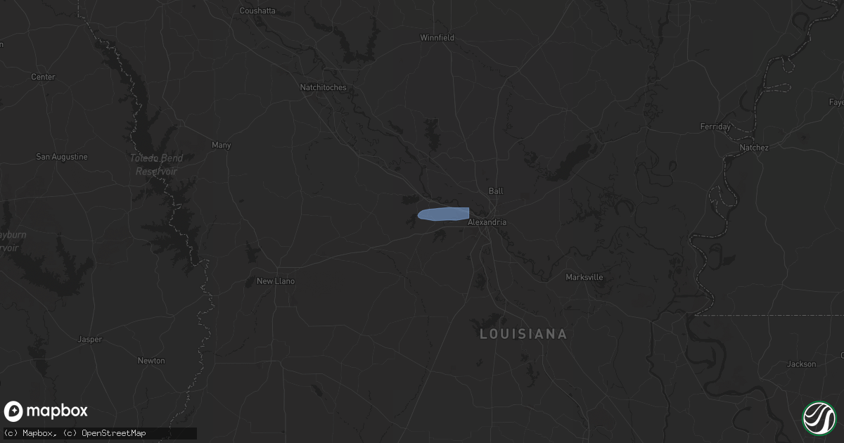 Hail Map in Boyce, LA on April 29, 2024 - HailTrace