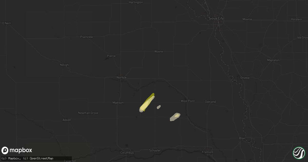 Hail Map in Pilger, NE on April 30, 2024 - HailTrace