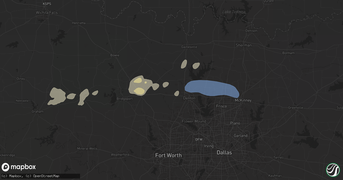 Hail Map in Krum, TX on April 30, 2025 - HailTrace