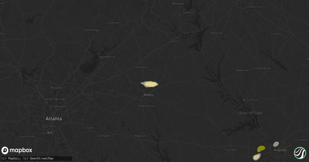 Hail Map in Hull, GA on May 6, 2024 - HailTrace